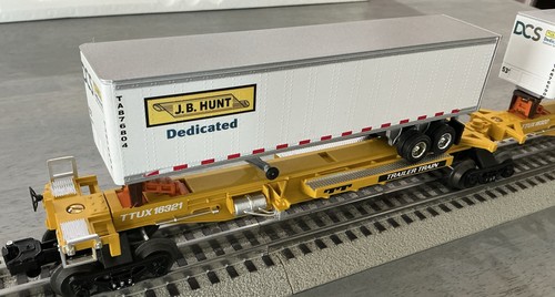 LIONEL TTUX SPINE CAR SET O GAUGE w/“ J.B. HUNT” INTERMODAL TRAILERS | eBay