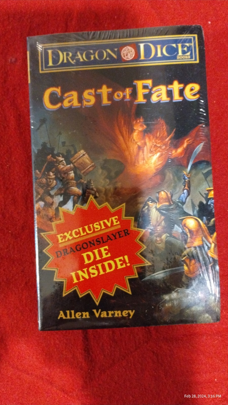*SEALED* TSR Dragon Dice Cast of Fate Book w/Limited Edition Dragon ...