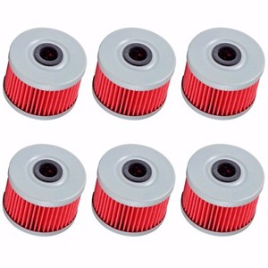 6 Oil Filter Filters for Honda TRX 250 250X 300 300FW 300EX 400EX ...