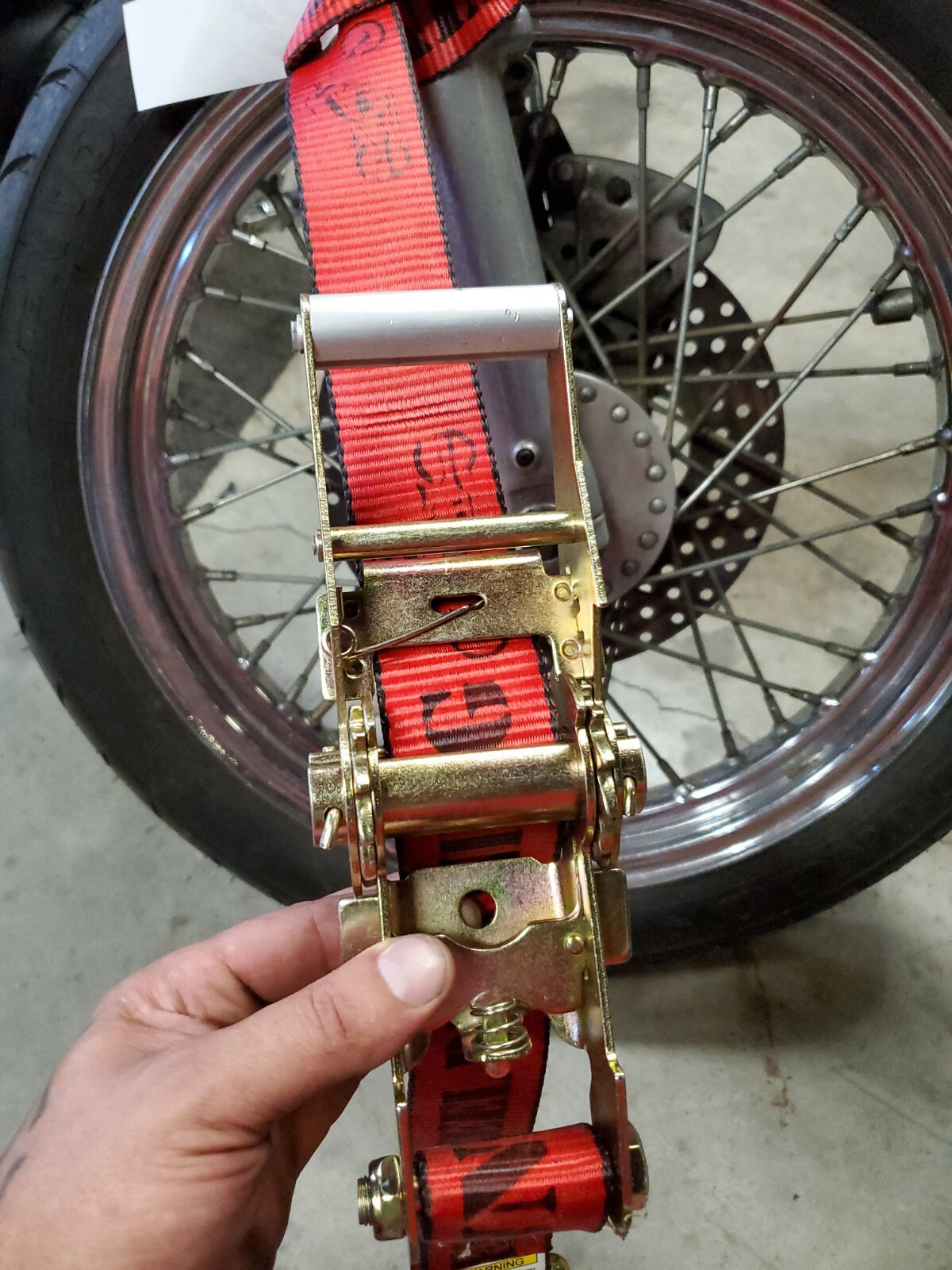 Motorcycle tie down ratchet straps, Harley-Davidson, Honda, Yamaha ...