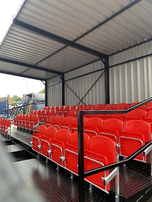 Football Stand stadium seating. 50 seating. All colours AML plastics ...