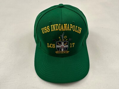 USS INDIANAPOLIS LCS 17 ITT The Corps US Green Baseball Cap Hat One ...