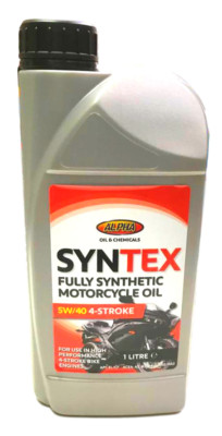 Syntex Fully Synthetic Motorcycle Engine Oil 5w-40 4T 4-Stroke 1 Litre ...