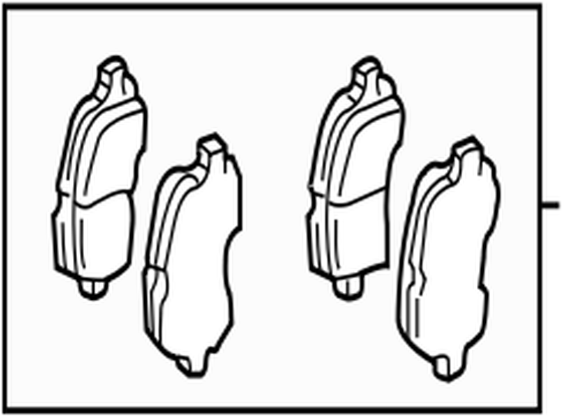 04465-48030 Toyota Pad kit, disc brake, front 0446548030, New Genuine ...