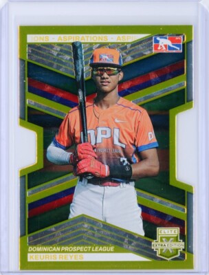 2023 Panini Elite Extra Edition KEURIS REYES Gold Aspirations RC Rookie ...