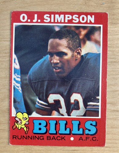 1971 Topps NFL #260 O.J. Simpson Running Back Bills | eBay