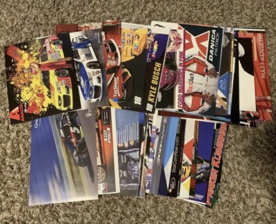 Lot of 631 NASCAR Postcards Years 2016 2017 2018 Hero Card (46 ...