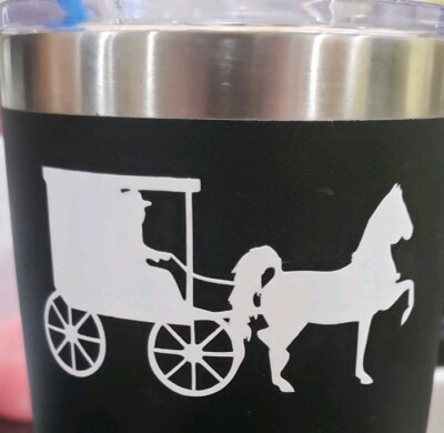 Amish/country horse and buggy Vinyl Decal set | eBay