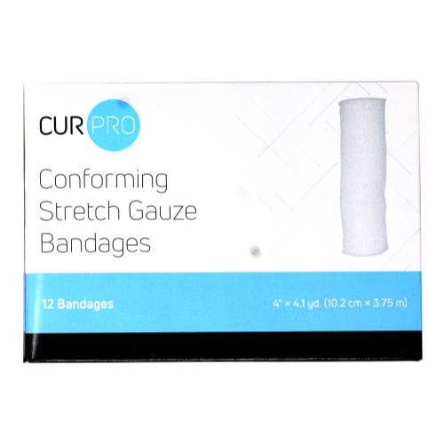 3 Box CONFORMING STRETCH GAUZE 4" ROLL NON STERILE BANDAGE 36 ROLLS ...