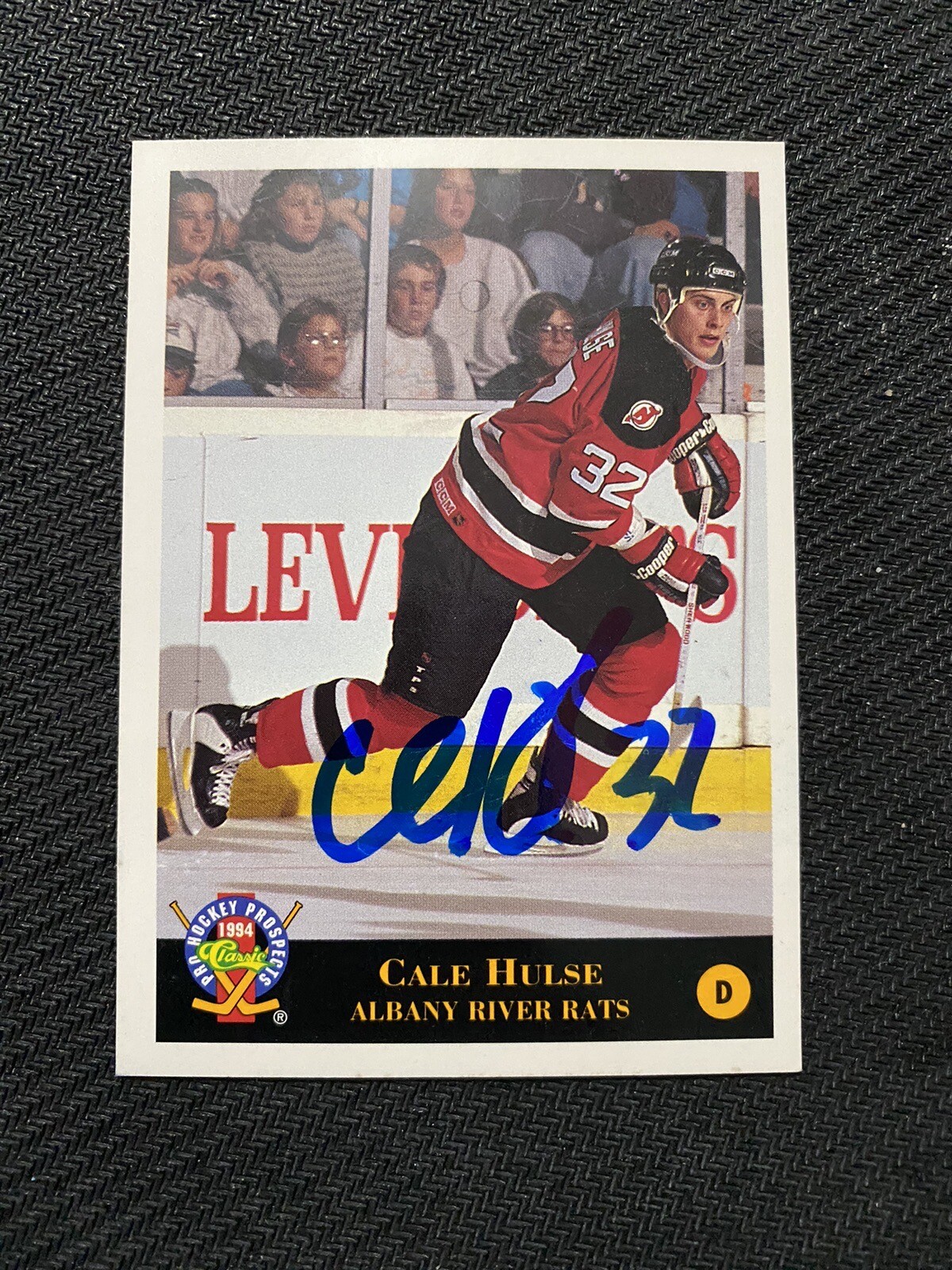 1994 Classic Pro Hockey #222 Cale Hulse Autograph Albany River Rats ...