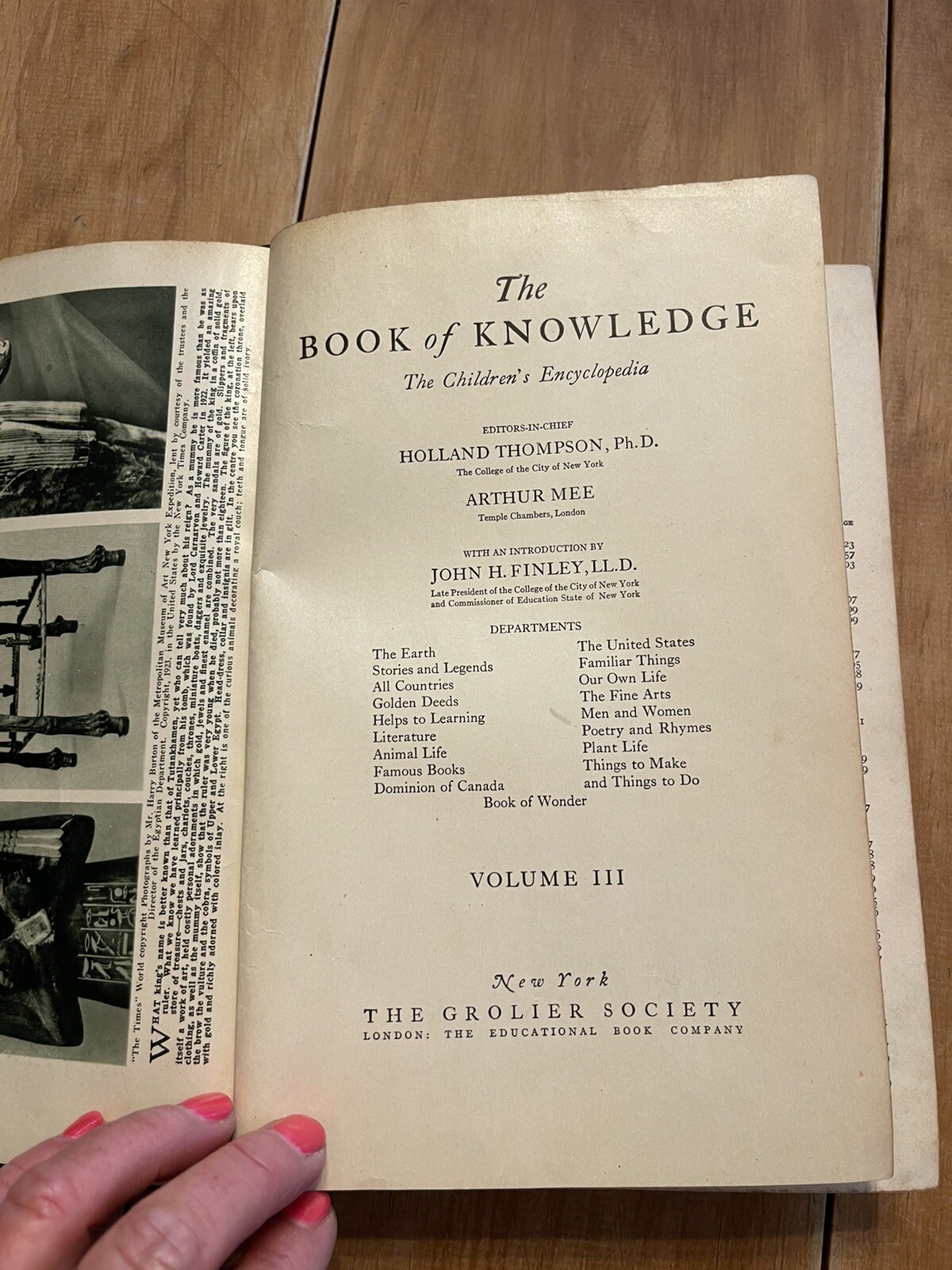 The Book Of Knowledge Encyclopedia • Grolier • Vol. 3 1922 | eBay