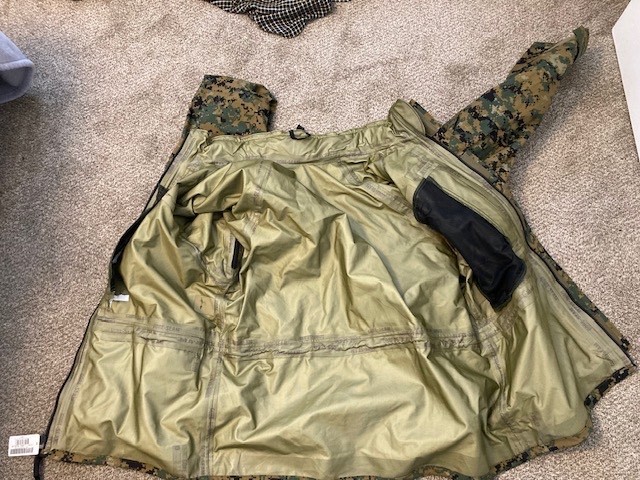 USMC APEC GORETEX PARKA WOODLAND MARPAT - L/R- NWT BUT INSIDE POCKET ...
