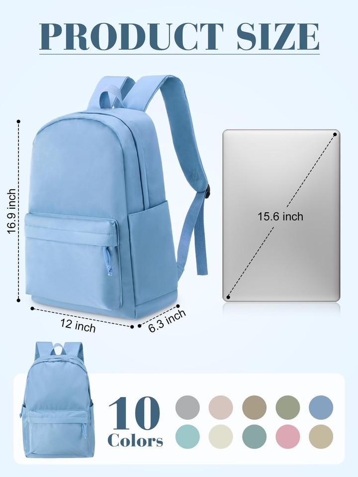 10 Pcs 17" Bulk Backpacks for Kids School Bookbags Nylon Wholesale ...