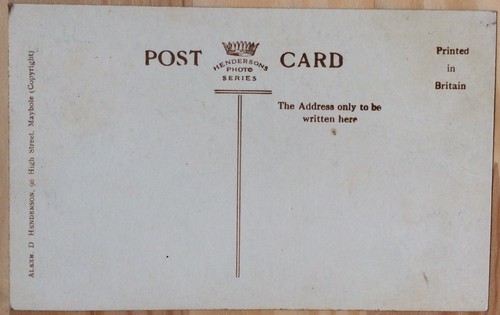 1920 ALEX HENDERSON,HIGH ST, MAYBOLE REAL PHOTO POSTCARD MAYBOLE WAR MEMORIAL | eBay UK