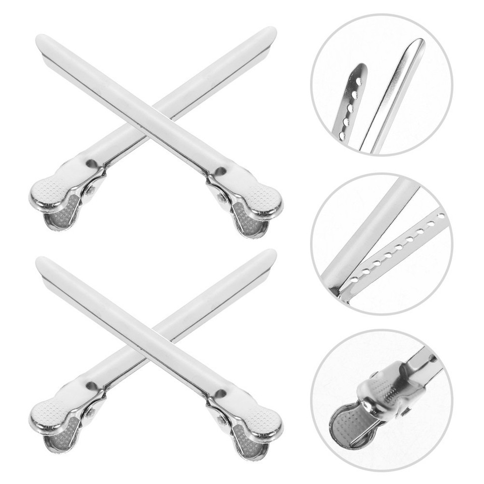 12pcs Hairdressing Metal Hair Clips Sectioning Barber Clips Hair ...