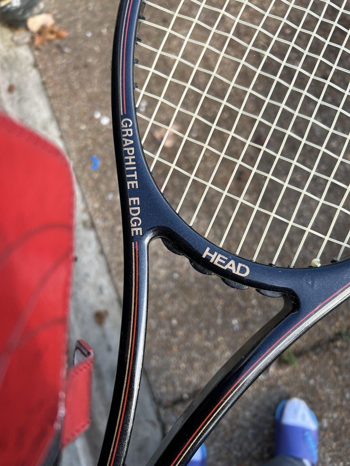 VINTAGE 1970s AMF HEAD GRAPHITE EDGE TENNIS RACKET Made USA | eBay