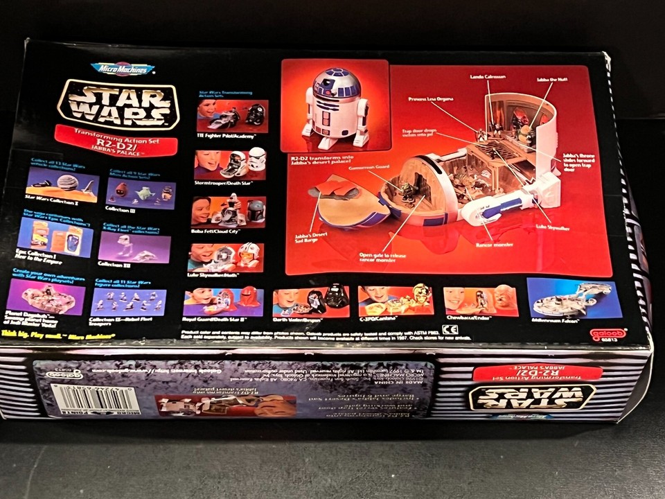1996 STAR WARS Micro Machines Transforming R2-D2 Jabba's Palace Sealed ...