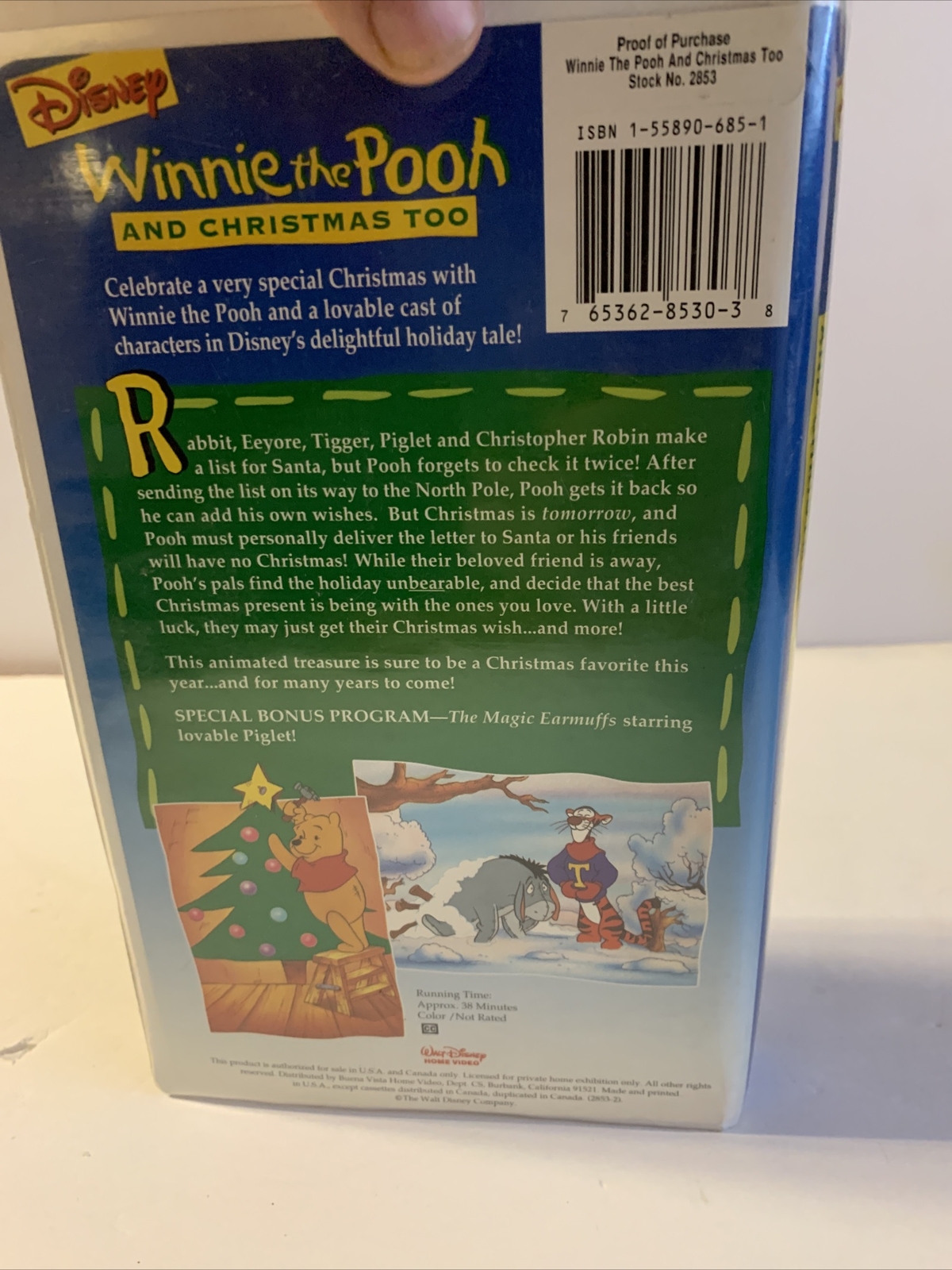 Winnie the Pooh and Christmas Too VHS | Grelly USA