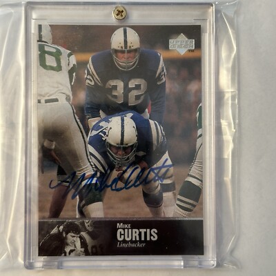 1997 Upper Deck Legends Mike Curtis Auto Autograph AL-95 Baltimore ...