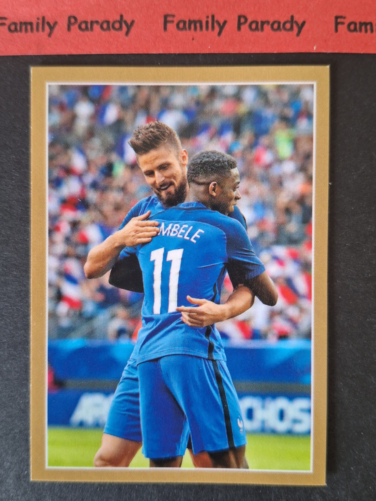 Ousmane Dembélé Giroud #48 Sticker Image Panini Carrefour Team France ...