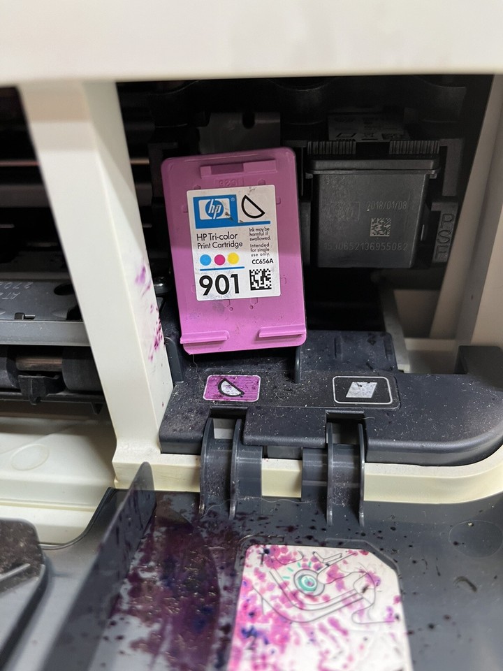 HP OfficeJet J4550 All-In-One Inkjet Printer Tested & Working. no ink ...