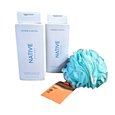 Native Powder & Cotton Women Body Wash No Sulfate Bundle | eBay