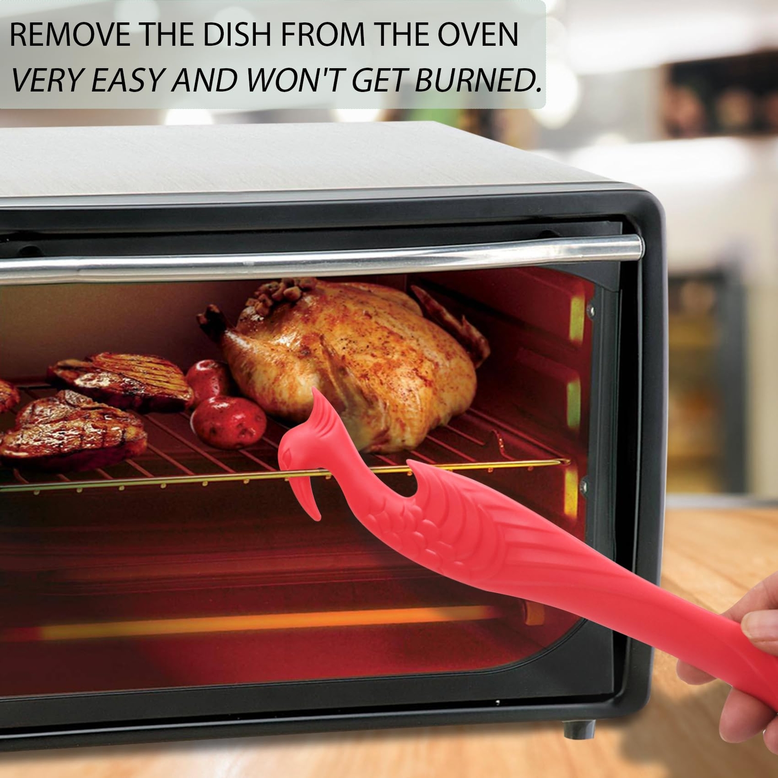 Oven Rack Push Pull Tool 2-Pack oven rack puller push pull stick tool11 ...