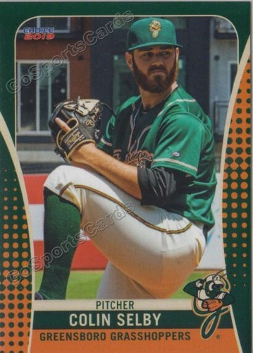 2019 Greensboro Grasshoppers Colin Selby RC Rookie Pittsburgh Pirates ...