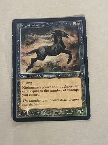 MTG FOIL Nightmare 7th Edition Magic the Gathering | eBay
