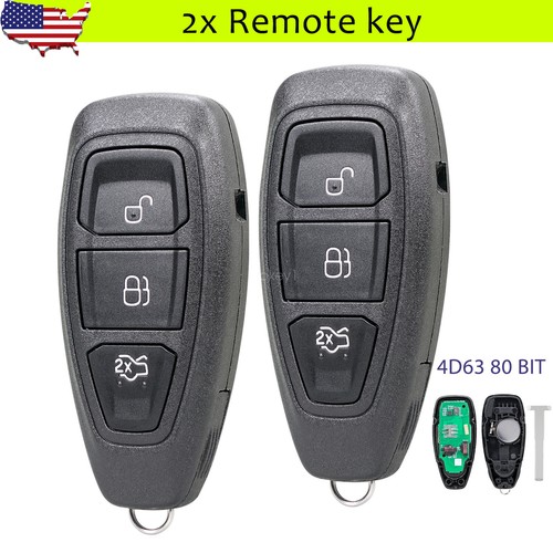 2 Smart Remote Key Fob for 2013 2014 2015 2016 2017 2018 Ford Focus ...