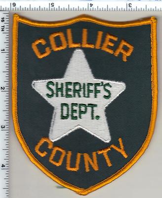 Collier County Sheriff's Dept. (Florida) shoulder patch - new from 1987 ...
