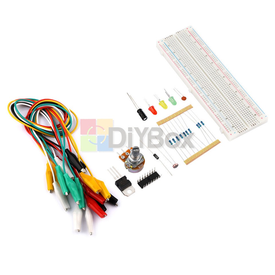 Electronic Component Set DIY Project Starter Kit with Box For Arduino ...