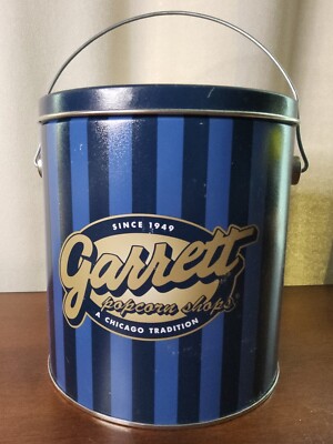 Vintage Garrett popcorn shops collectible Tin "A Chicago Tradition" EUC ...