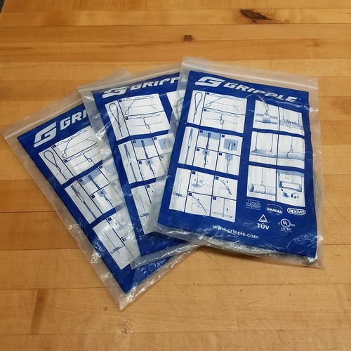 Gripple No. 2 Cable Loop Pipe Hangers, 5', Safe Working Load (@5:1) 23 ...