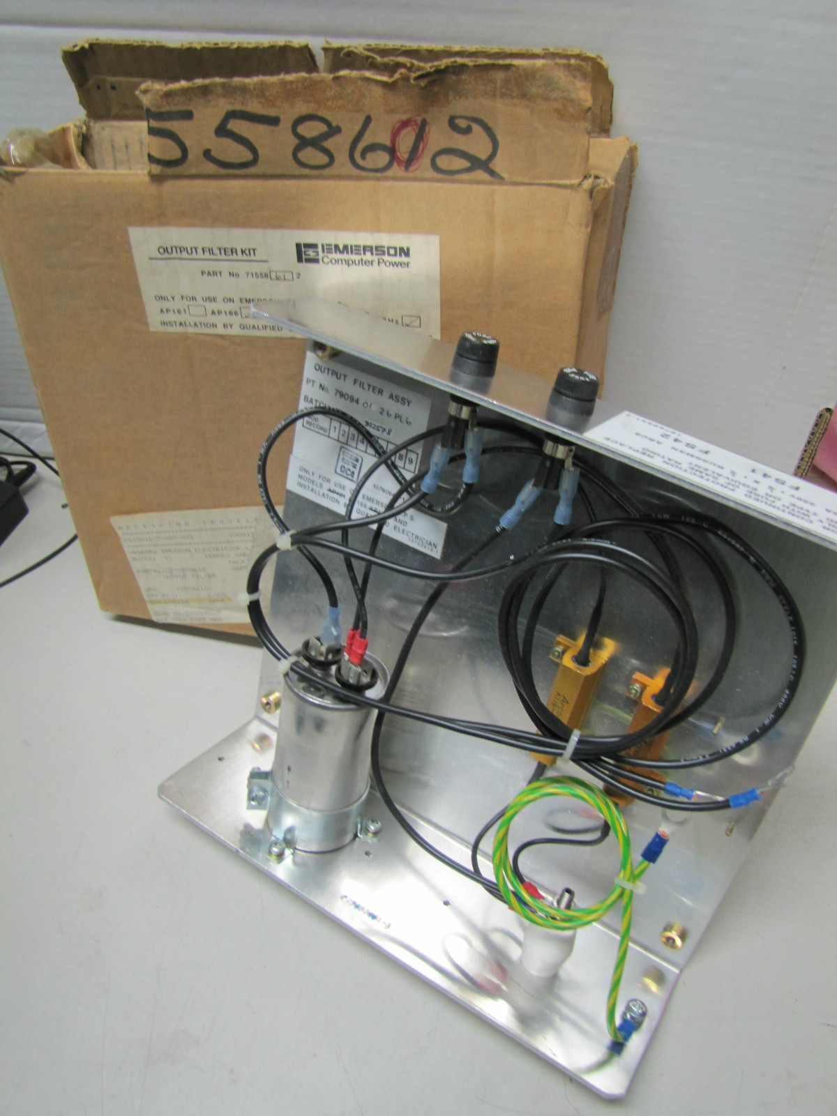 EMERSON COMPUTER POWER OUTPUT FILTER KIT ASSY 79094-01-26-PL-6 71558-61 ...