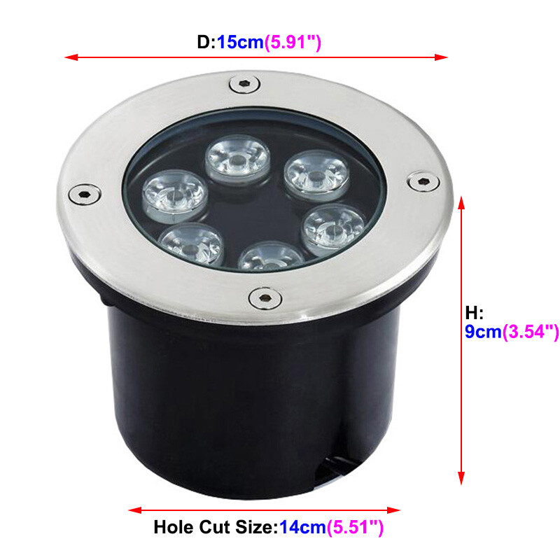 LED Outdoor Buried Light Road Underground Lamp Fixture Recessed ...