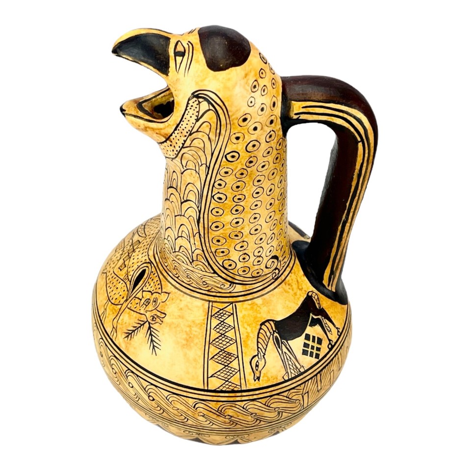 Archaic Cycladic Pottery Jug Griffin's Head Ancient Greek Vase British ...