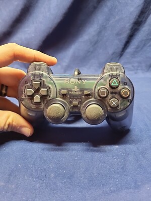 Sony PlayStation 2 PS2 Dualshock Controller Smoke Transparent Clear ...