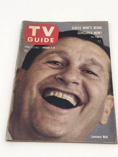 Vintage Tv Guide Lawrence Welk Jan 1958 New England Edition | eBay