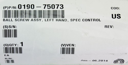 11310 APPLIED MATERIALS BALL SCREW ASSY, LEFT HAND, SPEC CONTROL 43CM ...
