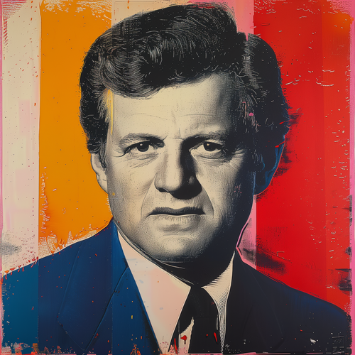 🇺🇸 Edward Kennedy Art 🖼️ | Signed | 1/25 COA | Andy Warhol | Giclée ...