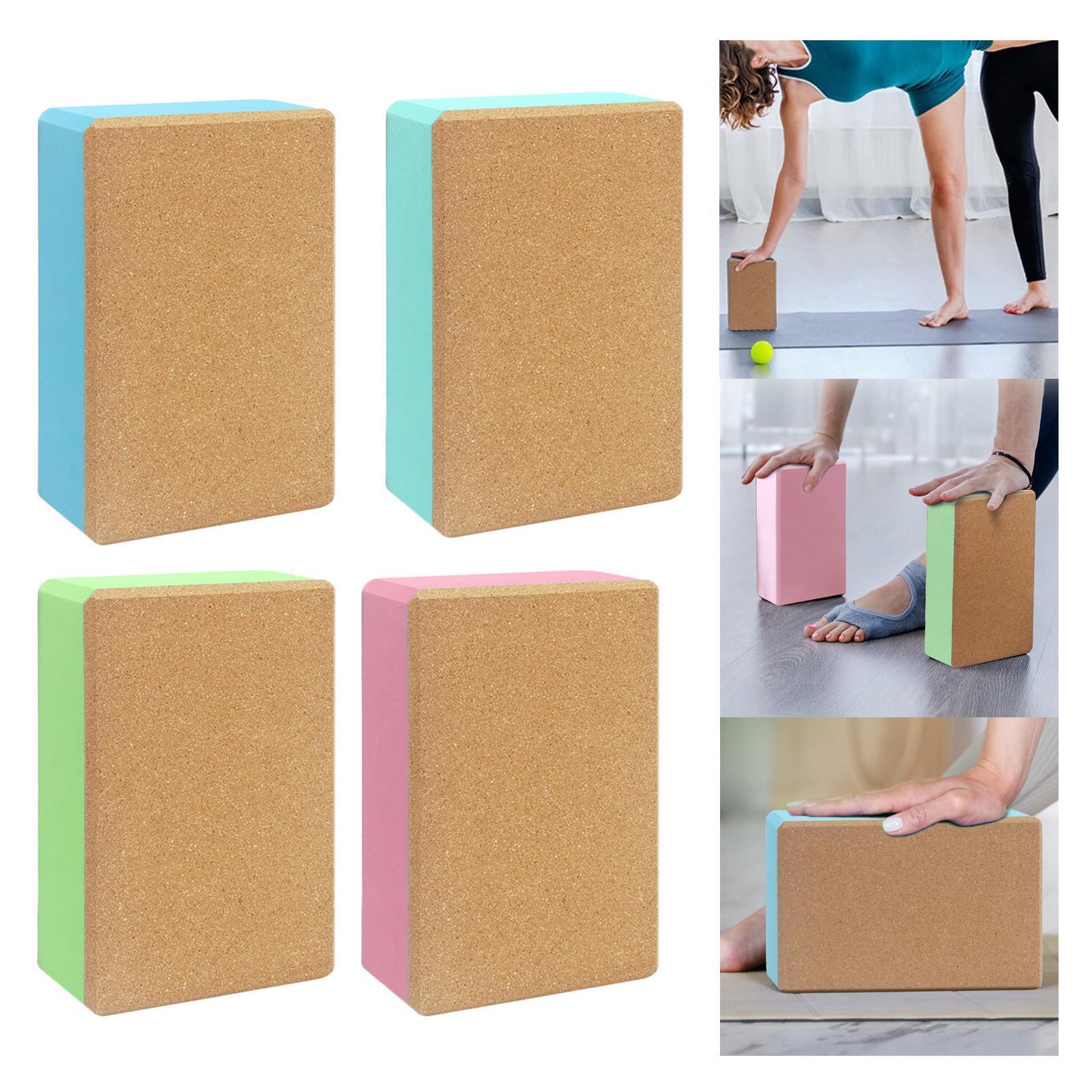 EVA Cork Yoga Block Exercise Block for Workouts Balance Trainer Home ...