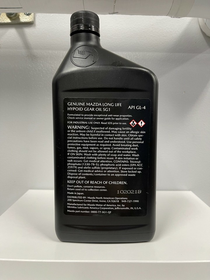 GENUINE MAZDA Hypoid gear oil SG1 long life (0000-77-SG1-QT) | eBay