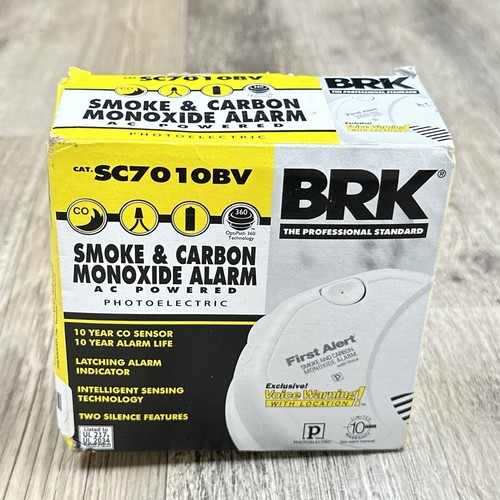 First Alert BRK SC7010BV Talking Photoelectric Smoke and Carbon ...