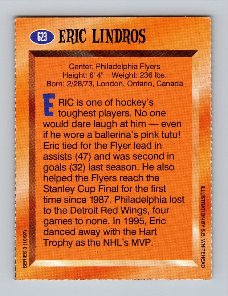 Eric Lindros Sports Illustrated for Kids #623 HOF Flyers | eBay