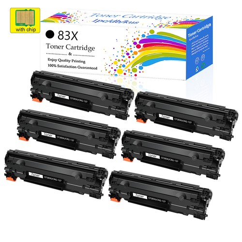 6PK CF283X Toner Compatible With HP 83X LaserJet Pro M201dw M201n ...