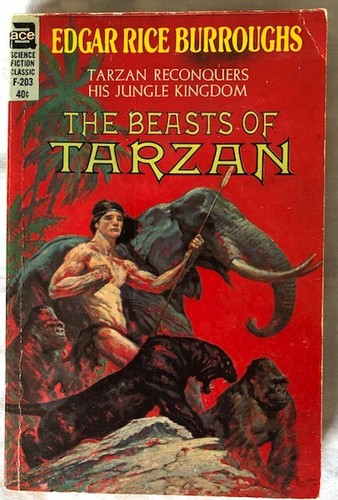 1963 Ace 1st / THE BEASTS OF TARZAN / ERB / Frank Frazetta / St. John ...
