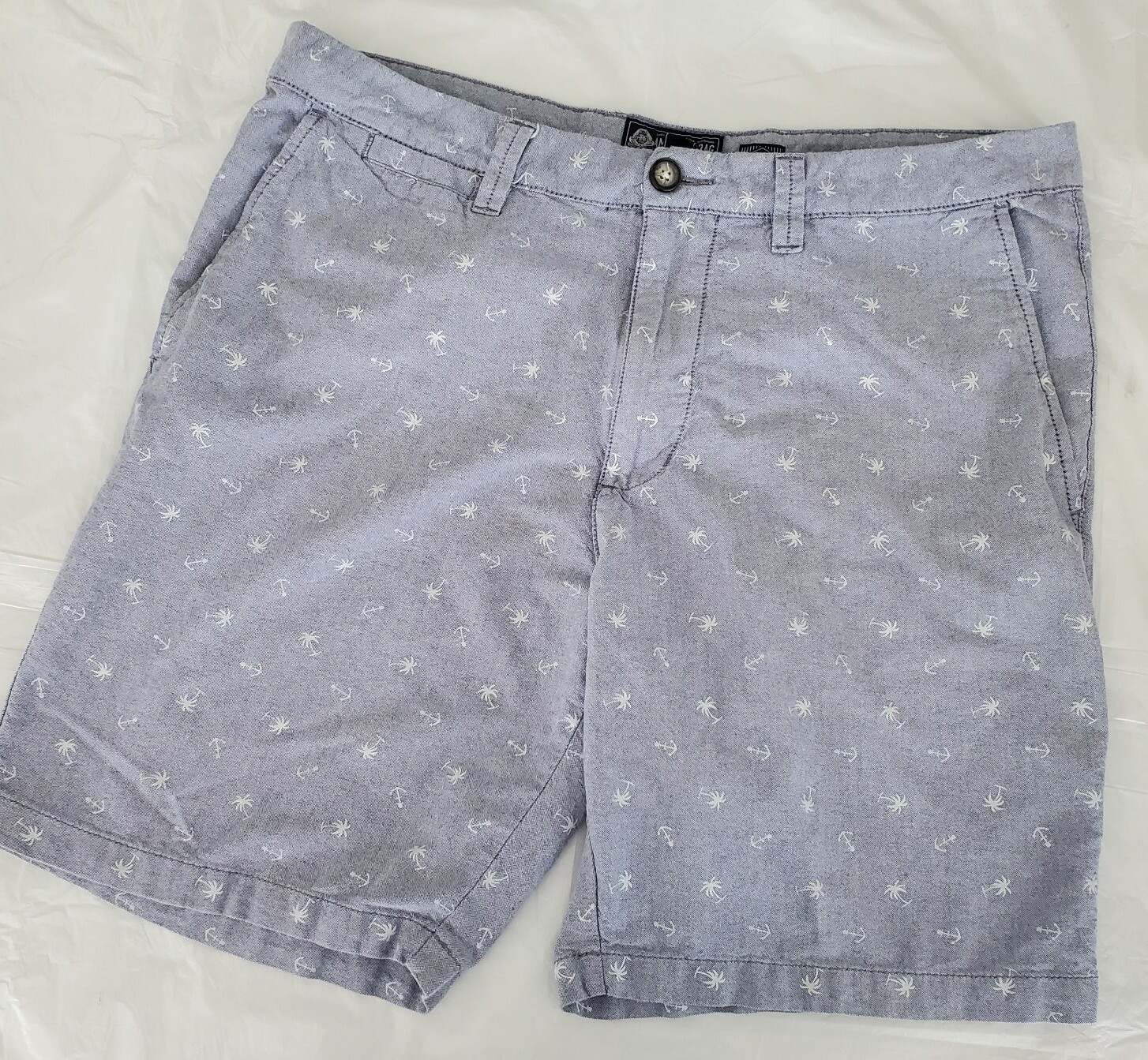 American Rag Shorts Size 38 Slim Fit Blue White Khaki Style Casual ...