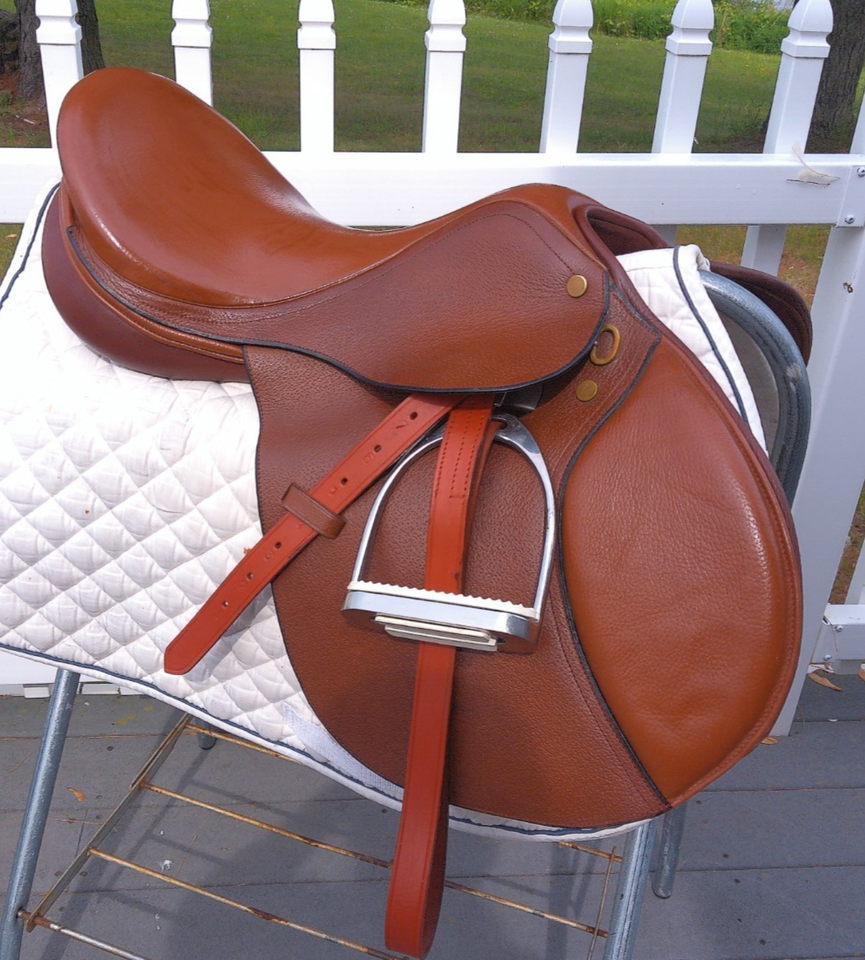17'' NARROW TREE TOKLAT PASSPORT ENGLISH A/P SADDLE w NEW LEATHERS ...