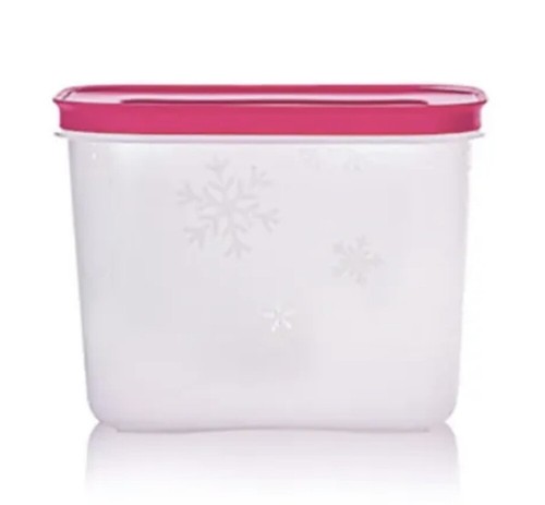 Tupperware Freezer Keeper 1.1 L Snowflake Freezer Mate Pink Punch Lid ...